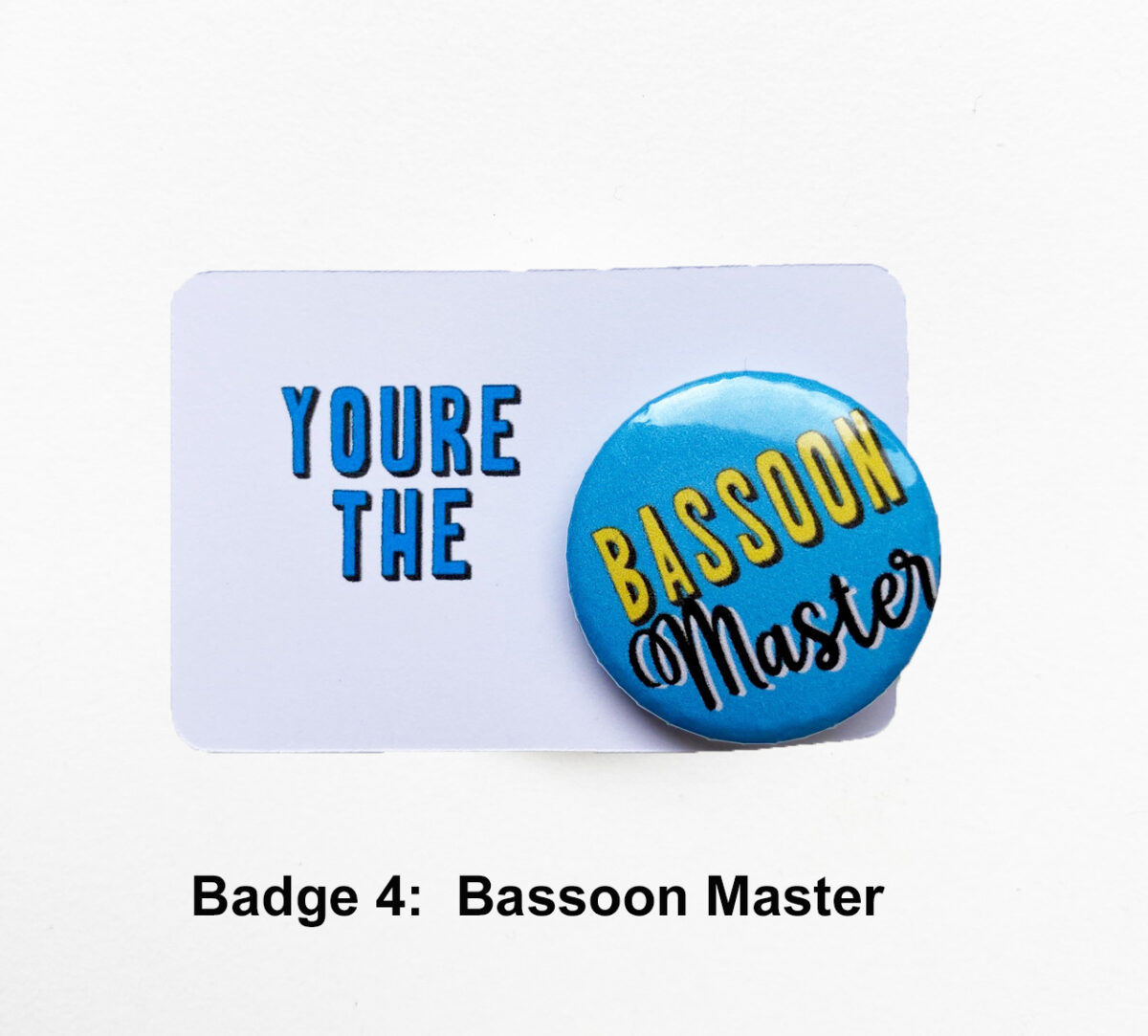 Bassoon Themed Badges - 3.2 cm buttons - Sweet Reeds